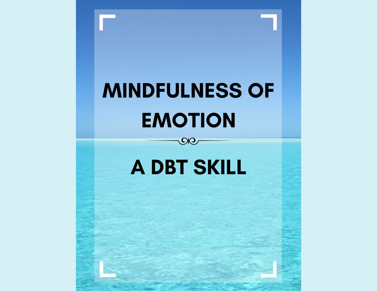 Mindfulness of Emotions DBT Printable Worksheets | Etsy