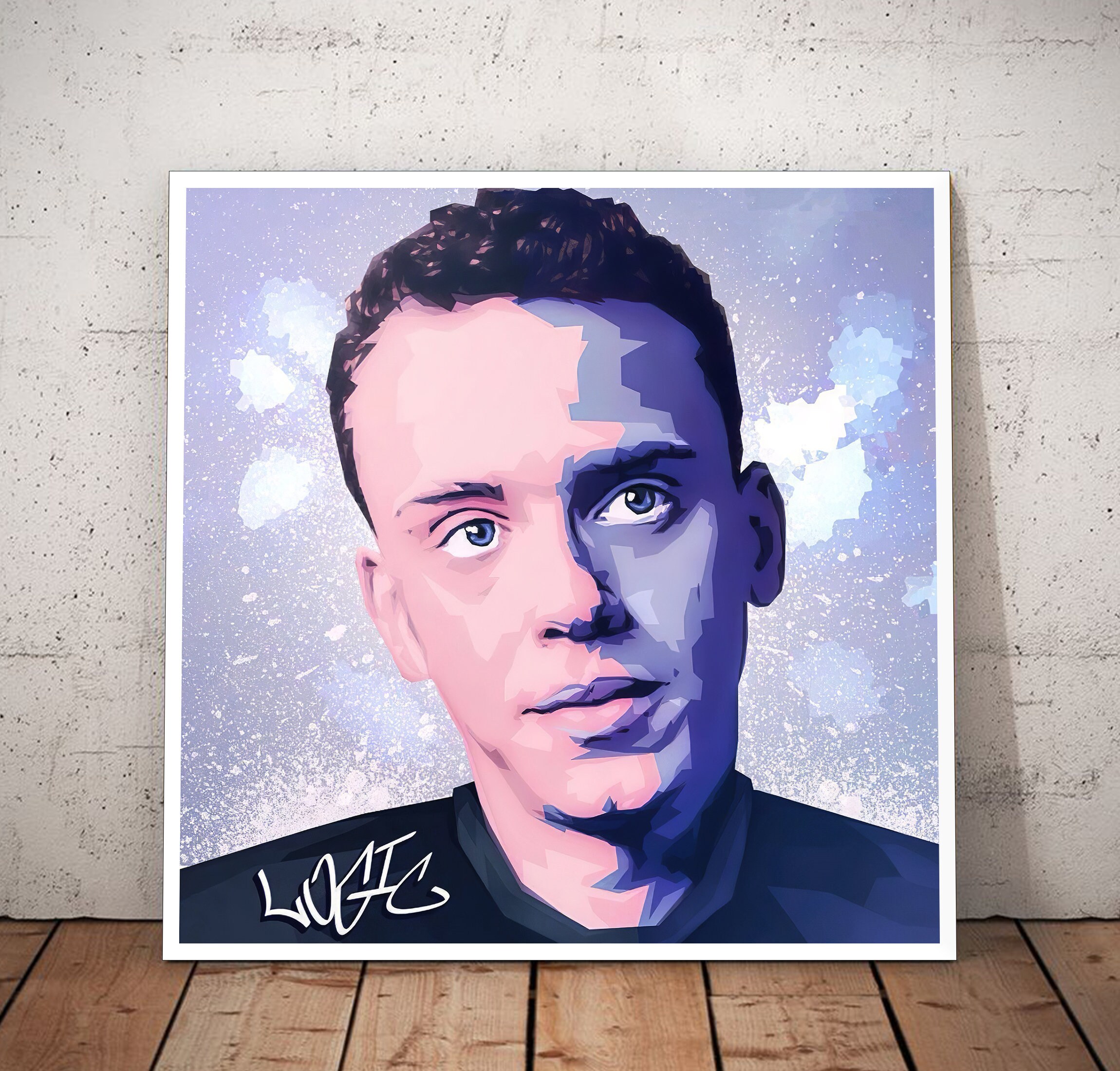 Logic Poster Canvas Logic Canvas Rapper Poster Print Art | Etsy