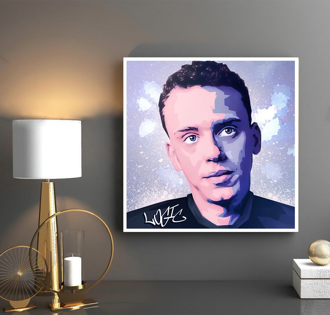 Logic Poster Canvas Logic Canvas Rapper Poster Print Art | Etsy