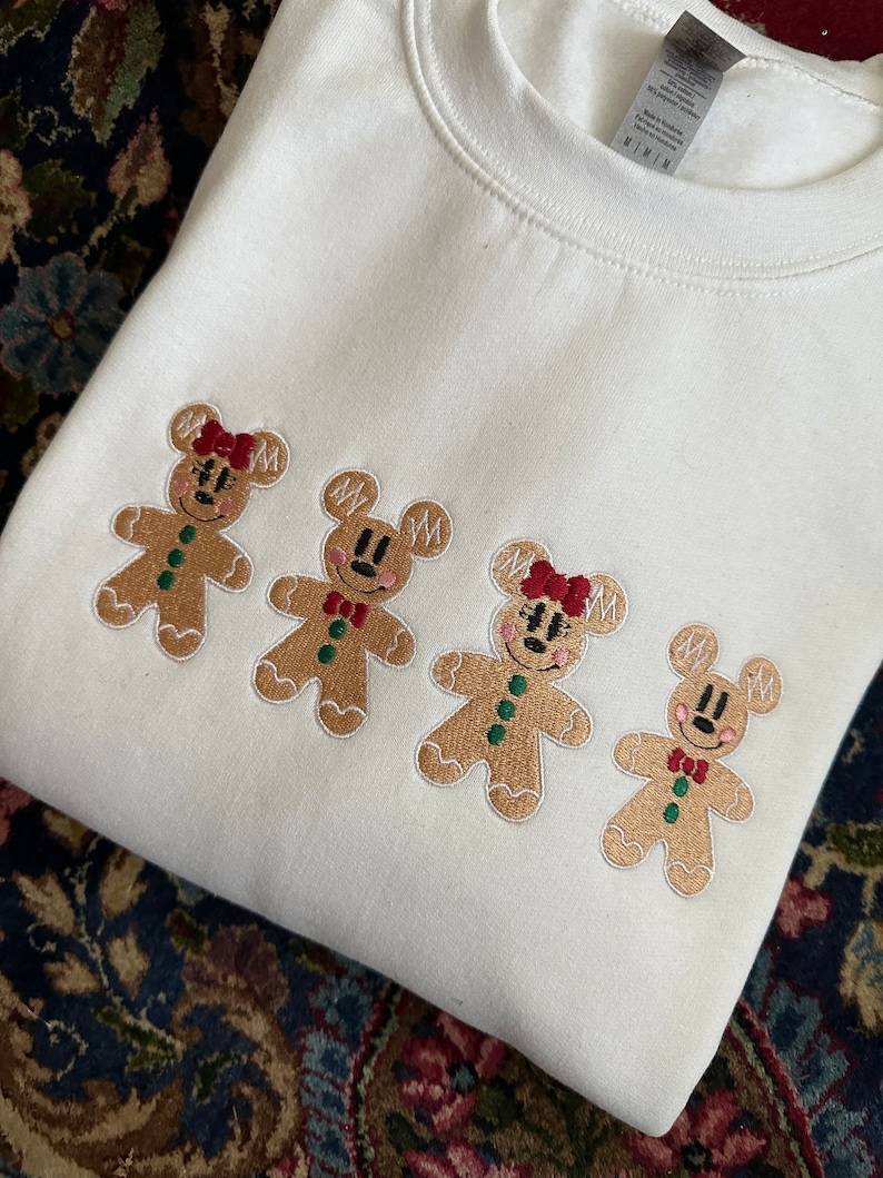 Mickey and Minnie Gingerbread Sweater - Disney Christmas Sweater ...