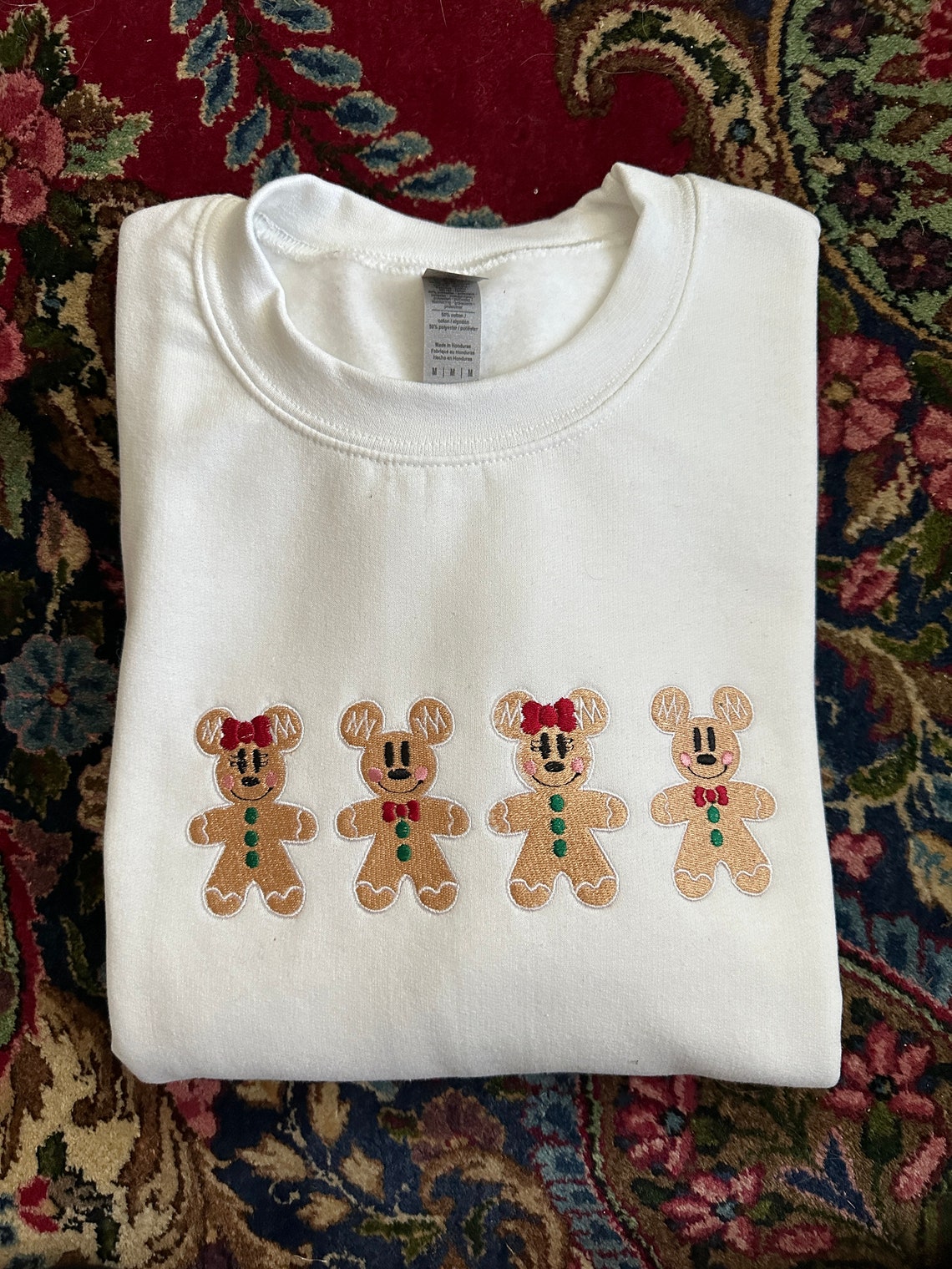 Mickey and Minnie Gingerbread Sweater - Disney Christmas Sweater ...