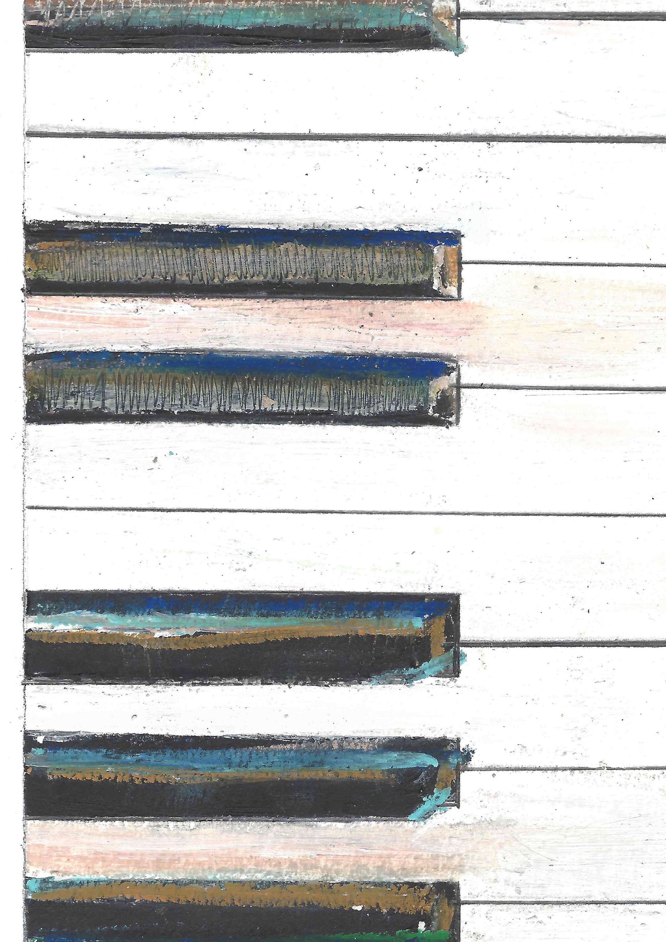 Piano-keys, Signed, Original Art, Musical Instrument, Art Print ...