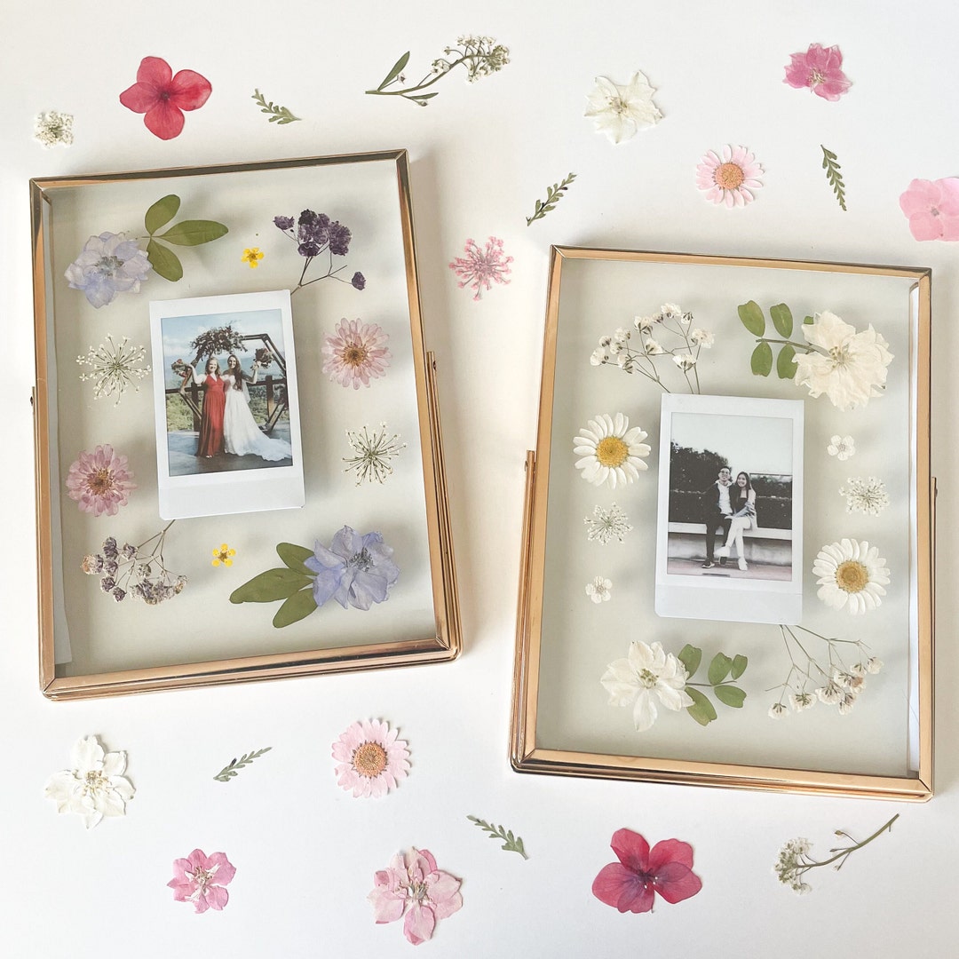 Large Pressed Flower Picture Frame Birthday Anniversary Gift Wedding ...
