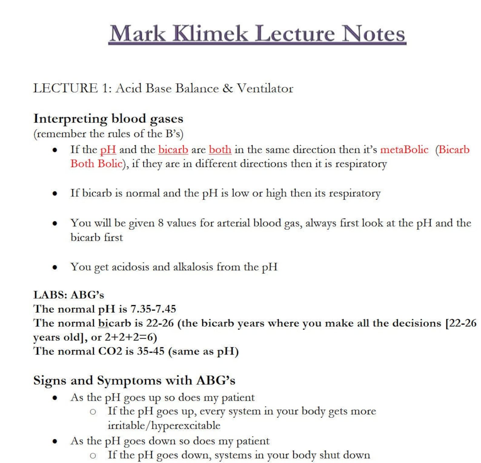 Comprehensive Mark Klimek Lectures - All Lectures 1 -12 Study Guide - Etsy