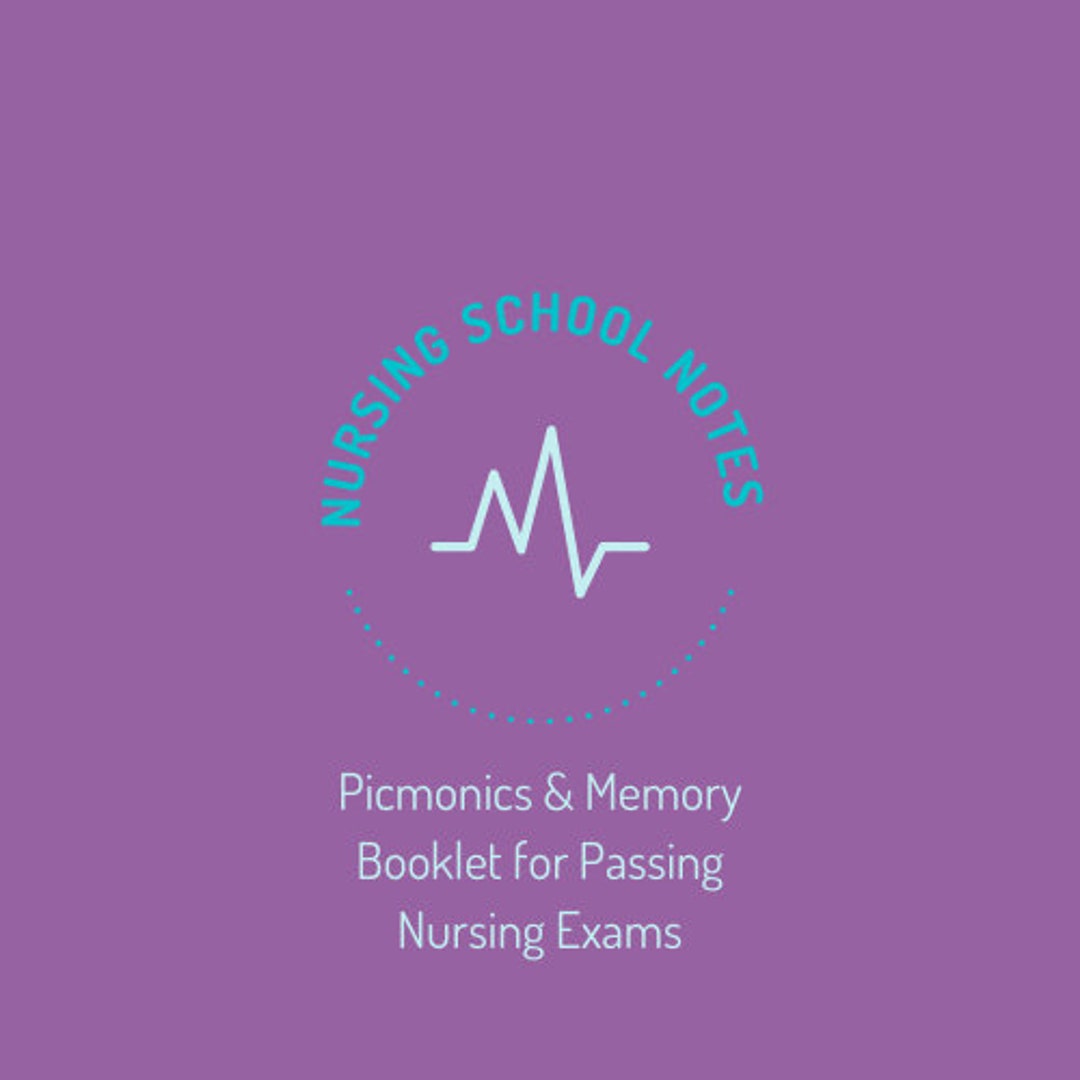 Picmonic Memorization Booklet for Nursing School - Etsy
