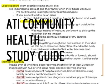 Get a Level 2 or Higher Community ATI CMS Comprehensive Review Study ...