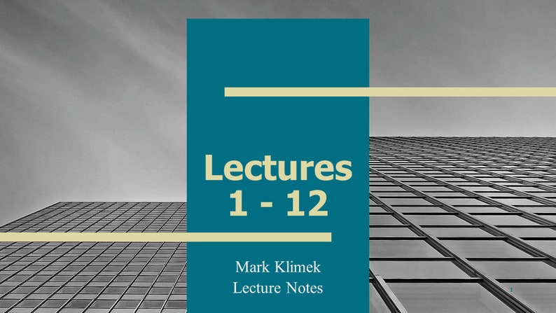 COMPLETE Notes for Lectures 1 - 12 (mark K) - Etsy