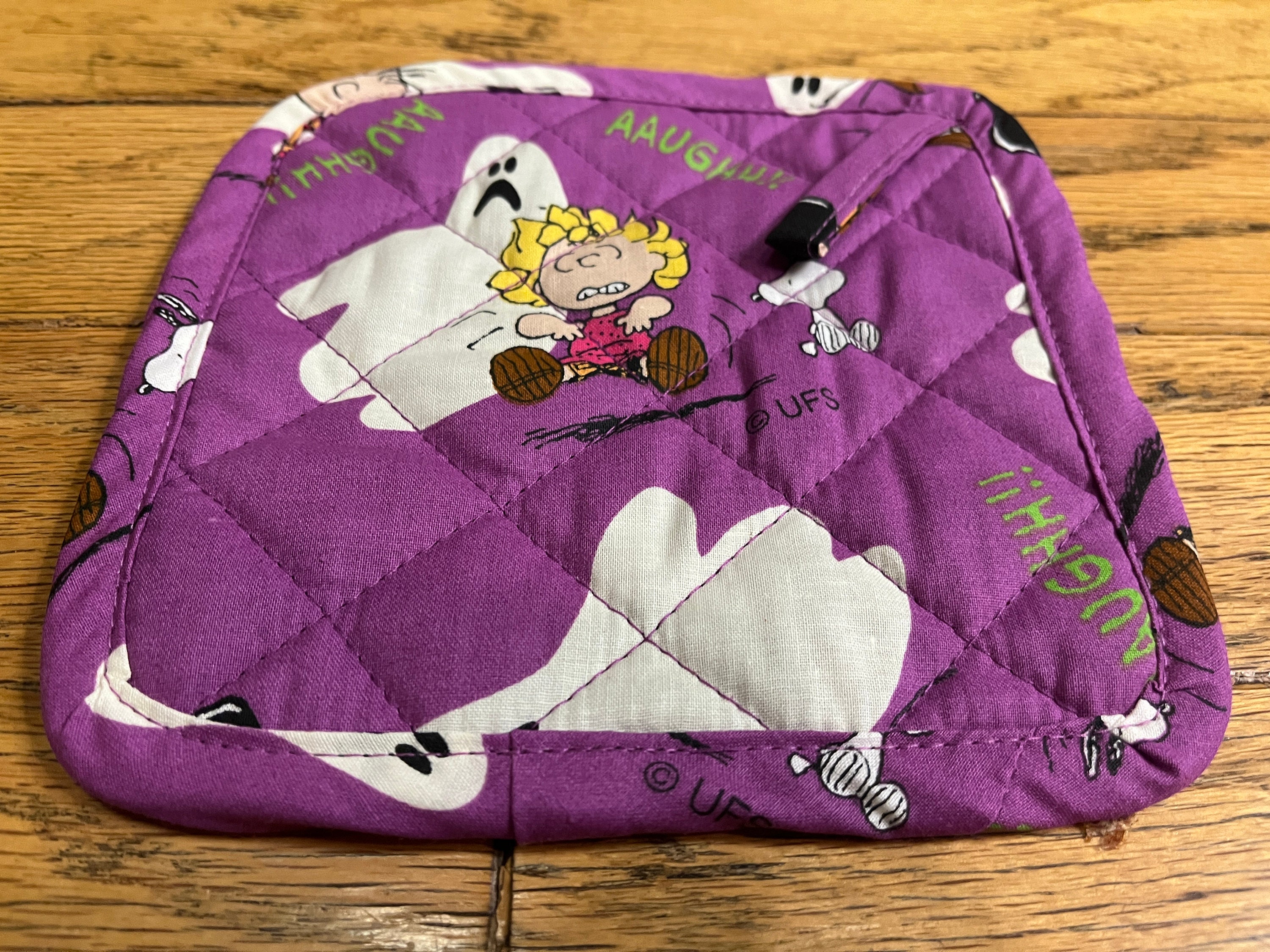 Peanuts Gang Halloween Ghosts Vintage Cotton Oven Mitt and - Etsy