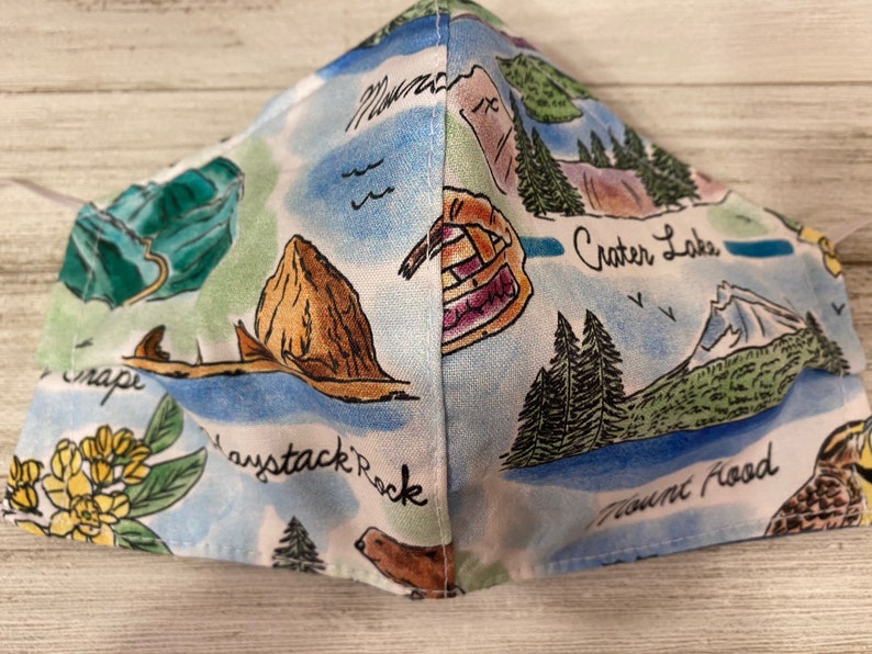 Oregon Face Mask | Reversible| Made in Portland | Haystack Rock ...