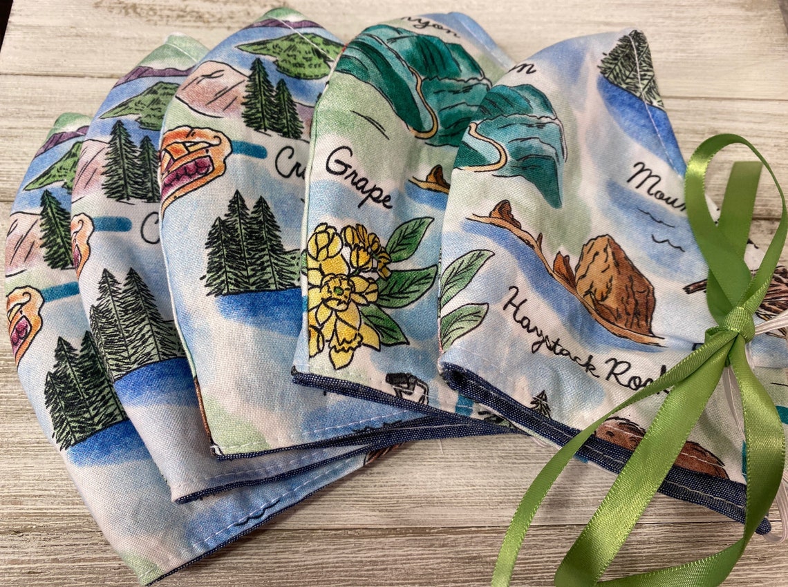 Oregon Face Mask | Reversible| Made in Portland | Haystack Rock ...