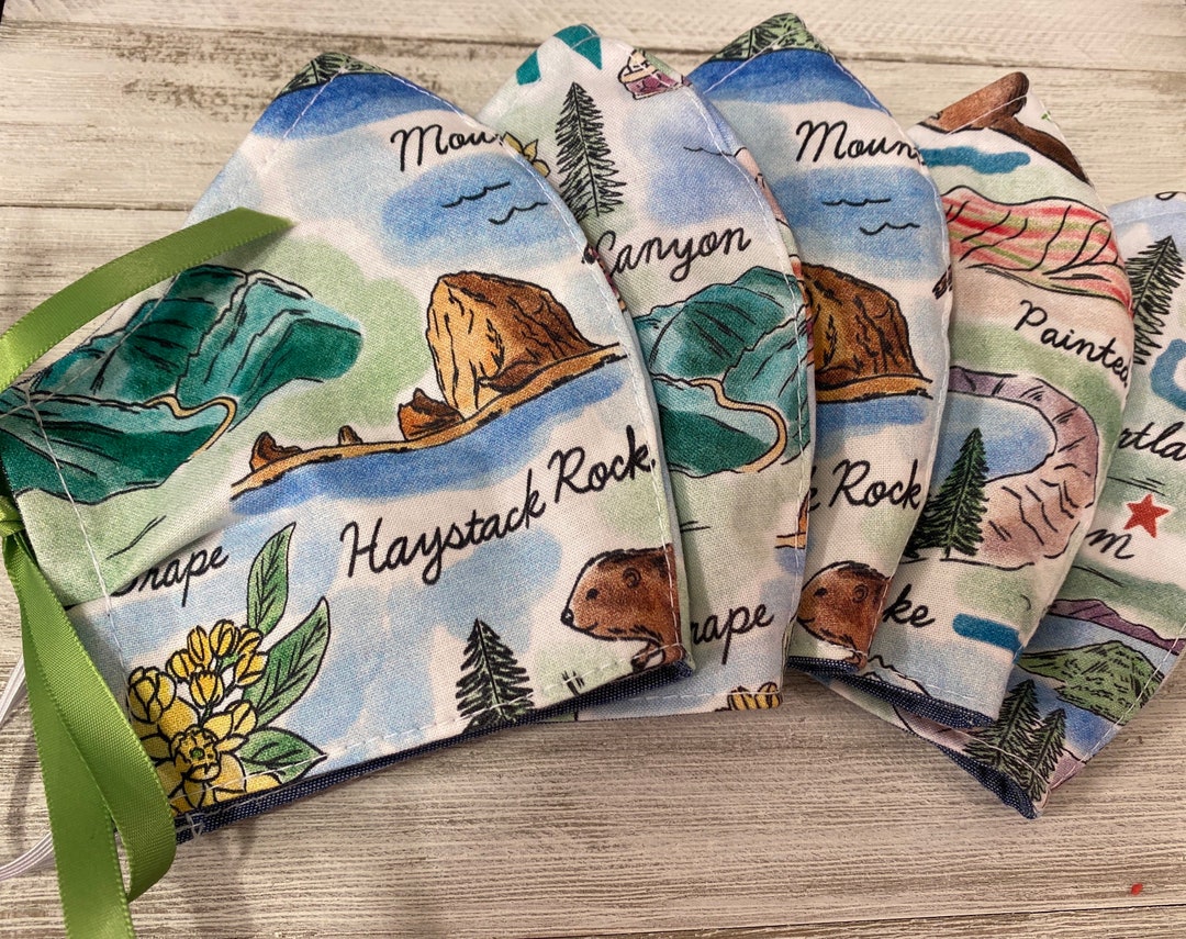 Oregon Face Mask | Reversible| Made in Portland | Haystack Rock ...