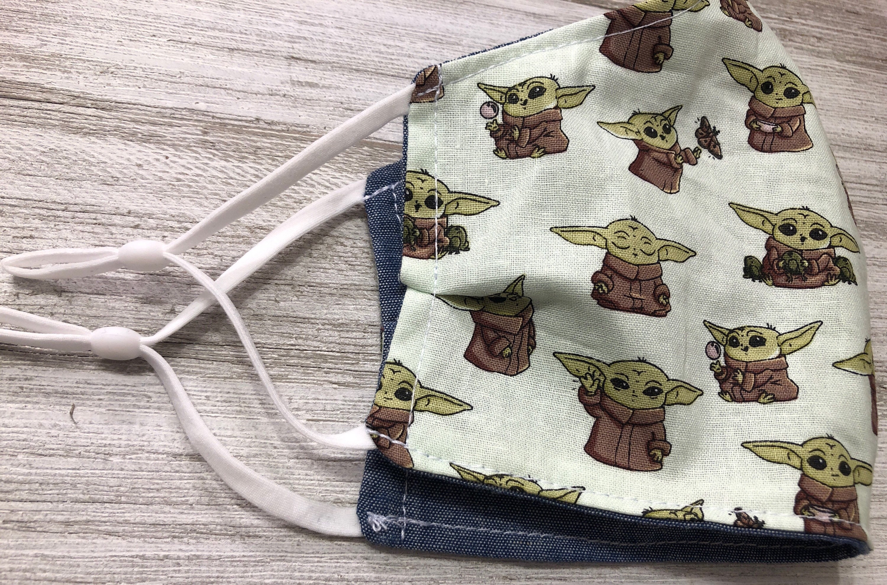 Baby Yoda Face Mask | the Child | Mandalorian | Star Wars | the Force ...