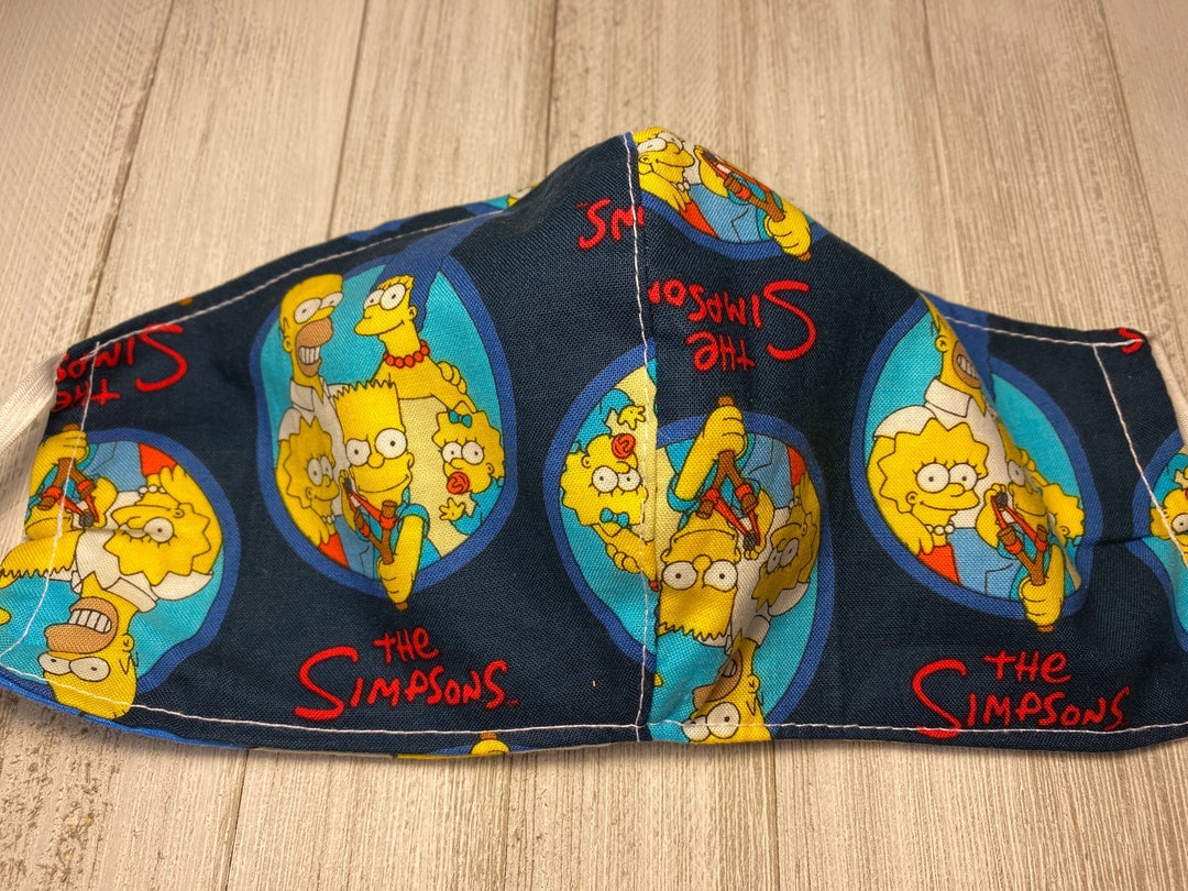 The Simpsons Family and Fan Faves | Reversible Face Mask | Washable ...