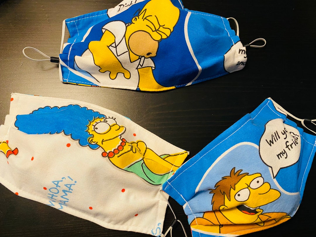 The Simpsons Family and Fan Faves | Reversible Face Mask | Washable ...