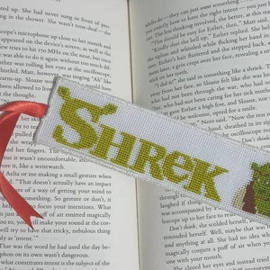 Shrek Bookmark Cross Stitch Pattern - Etsy