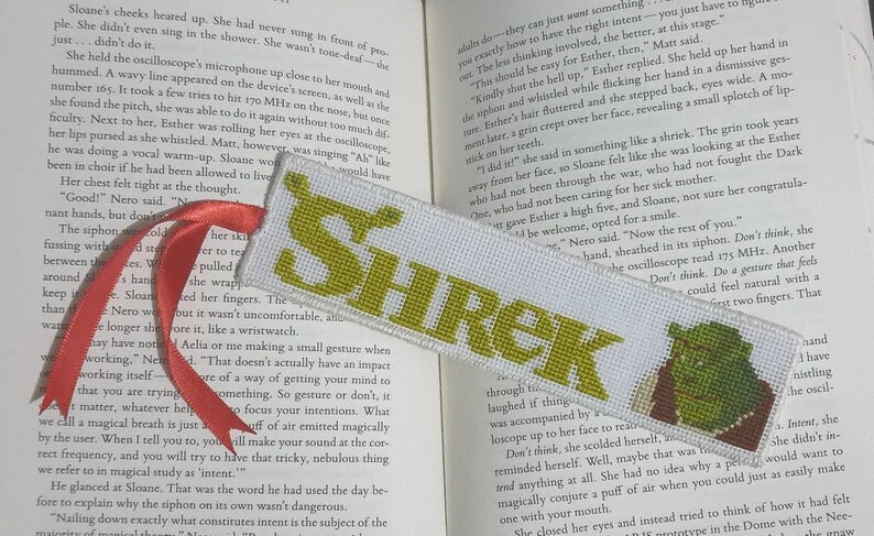 Shrek Bookmark Cross Stitch Pattern - Etsy