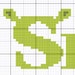 Shrek Bookmark Cross Stitch Pattern - Etsy UK