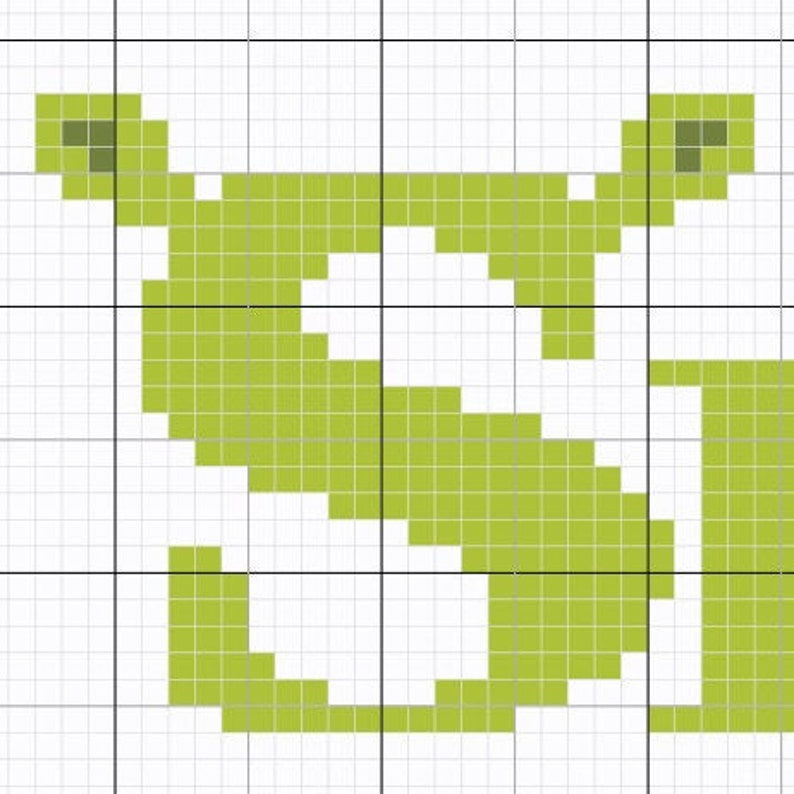 Shrek Bookmark Cross Stitch Pattern - Etsy