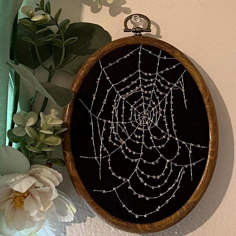 Framed Spider Web - Etsy