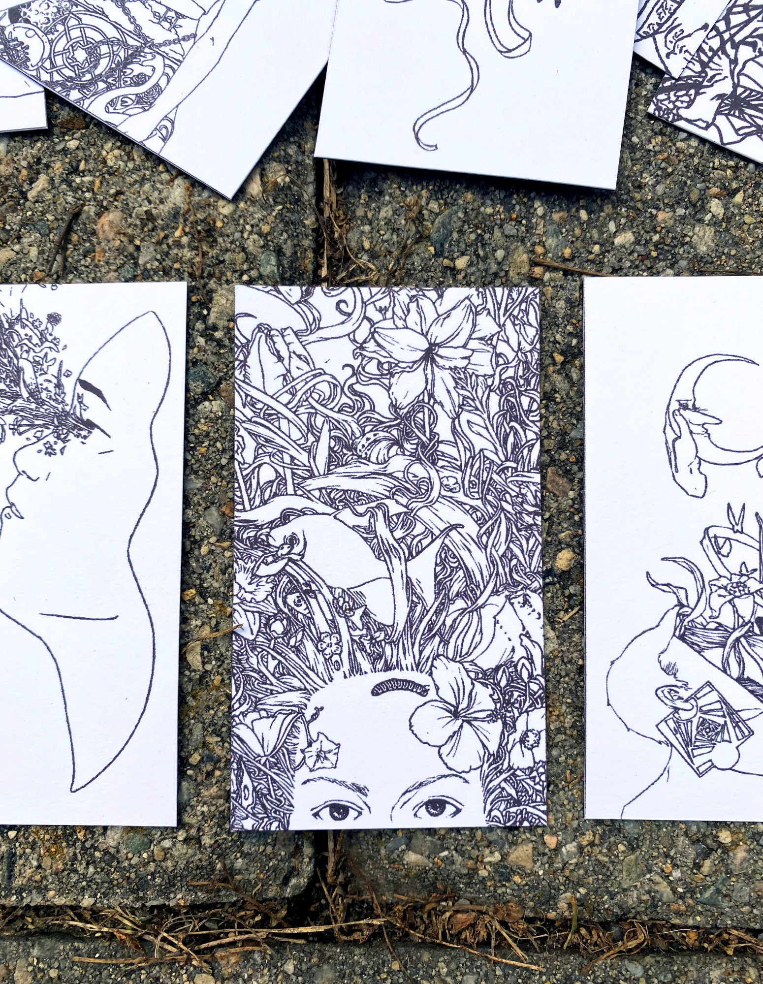 Mini Coloring Cards - Etsy