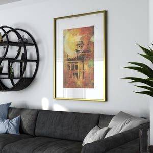 Pakistan Wall Art | Mosque Painting Canvas |home Decor | Gift for Dad ...