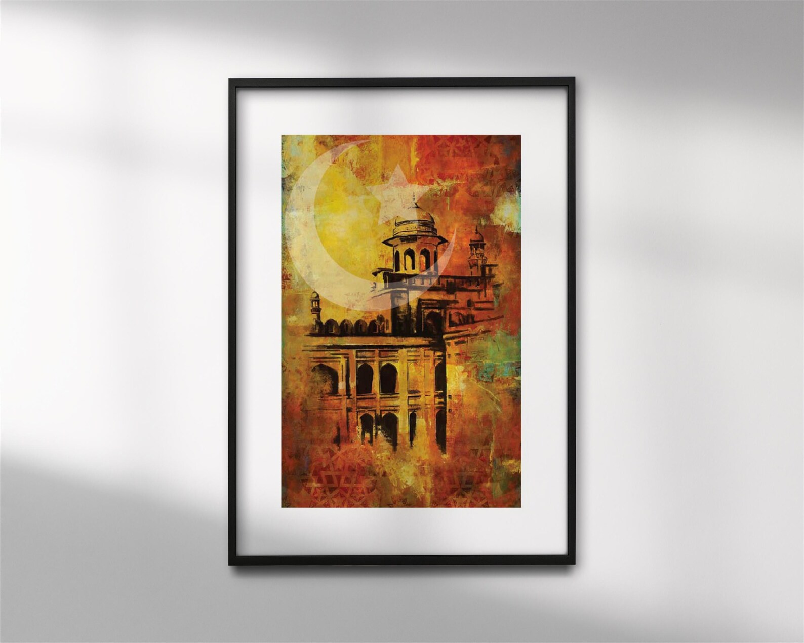 Pakistan Mosque Art, Calligraphy, Wall Decor, Lahore, Islamabad, Gold ...