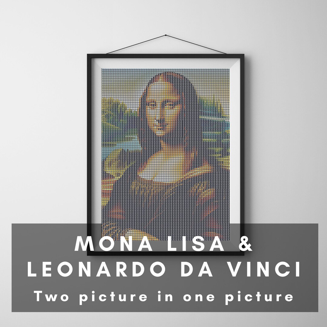 Mona Lisa & Leonardo Da Vinci, Printable Wall Art and Printable Art ...