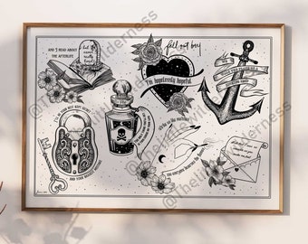 The Story so Far Pop Punk Tattoo Inspired A3 Flash Sheet Print - Etsy