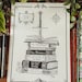 Tolkien Inspired Hand Drawn Book Stack Illustration Print // Lotr ...