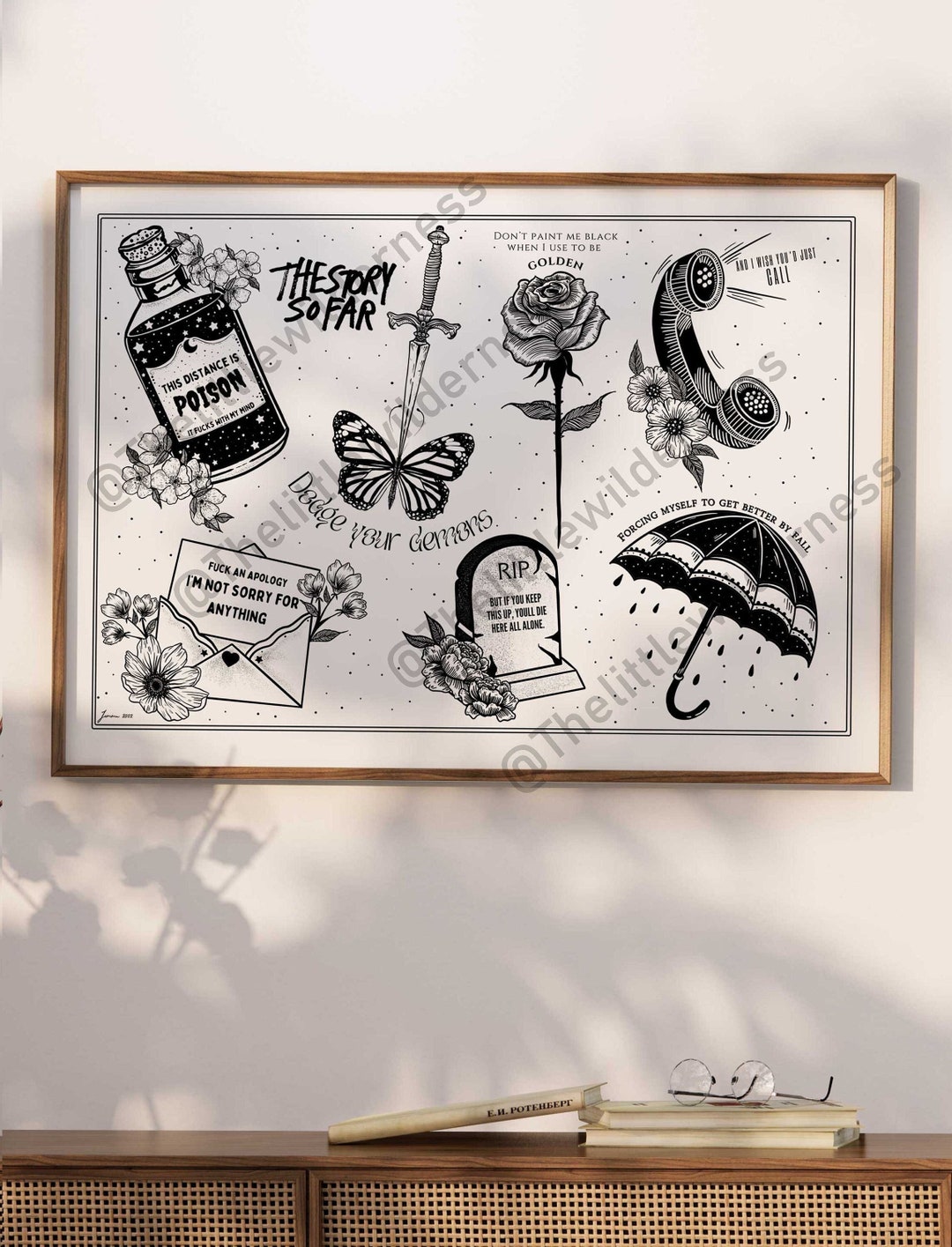 The Story so Far Pop Punk Tattoo Inspired A3 Flash Sheet Print - Etsy