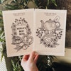 Tolkien Inspired Hand Drawn Book Stack Illustration Print // Lotr ...