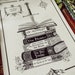 Tolkien Inspired Hand Drawn Book Stack Illustration Print // Lotr ...