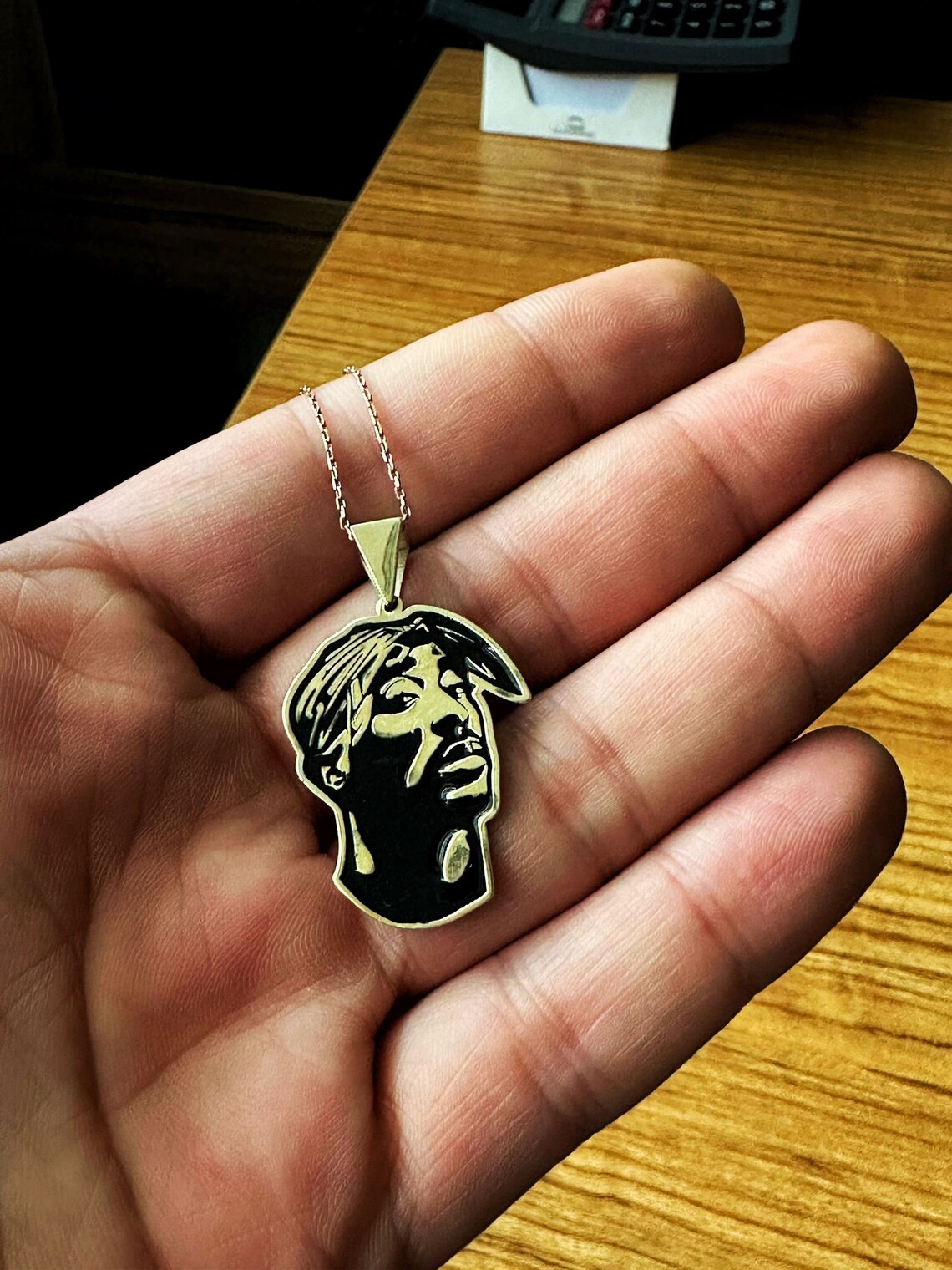 Tupac Shakur Sterling Silver Necklace: Laser Engraved 2pac Pendant - Etsy