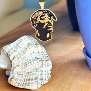 Tupac Shakur Sterling Silver Necklace: Laser Engraved 2pac Pendant - Etsy
