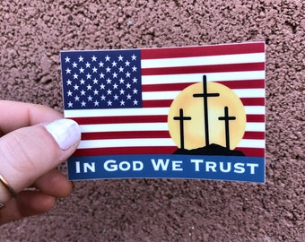 In God We Trust Vinyl Decal - Etsy