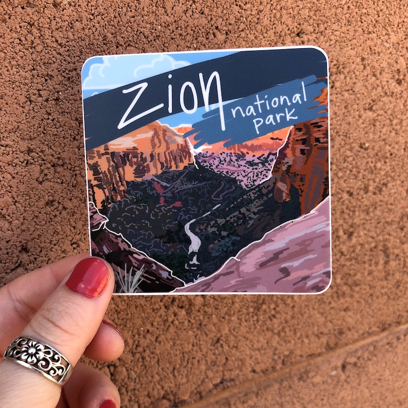 Zion National Park Sticker - Etsy