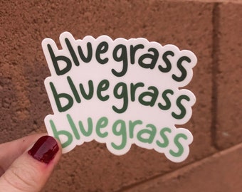 Bluegrass Vinyl Sticker Banjo Frog Bumper Sticker Waterproof Water ...