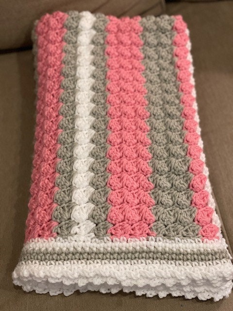 Crochet PATTERN for Baby Girl Marshmallow Blanket - Etsy