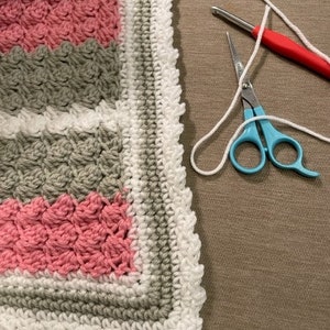 Crochet PATTERN for Baby Girl Marshmallow Blanket - Etsy