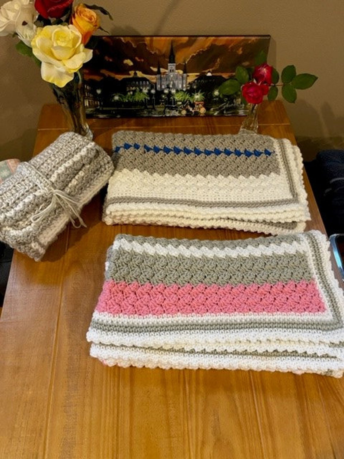 Crochet PATTERN for Baby Girl Marshmallow Blanket - Etsy