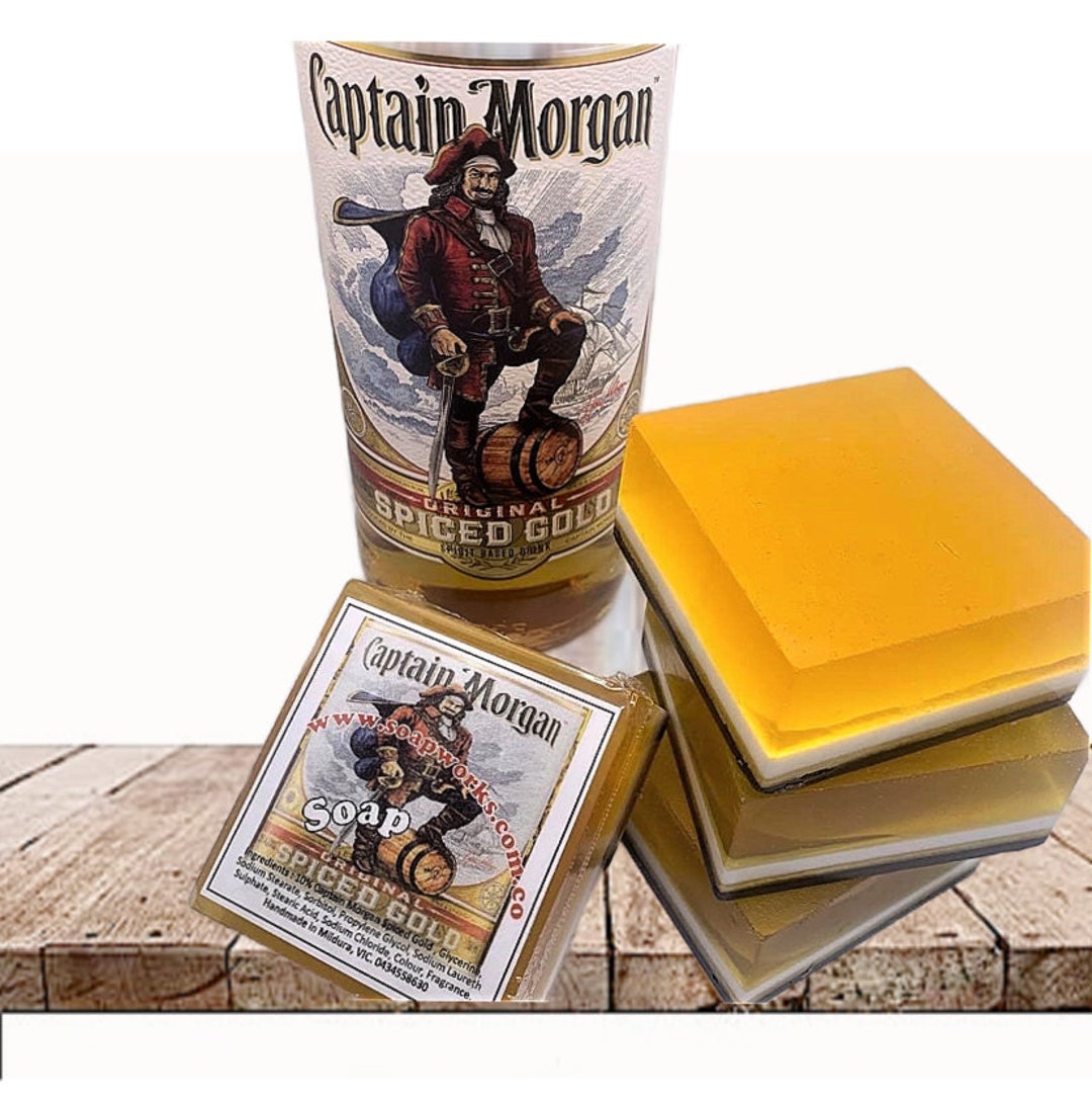 CAPTAIN MORGAN SOAP, Alcohol Soap, Rum Soap, Men's Soap, Boyfriend ...