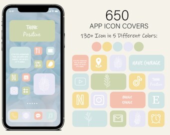 650 App Icon Cover Dark Aesthetic Homescreen Design - Etsy