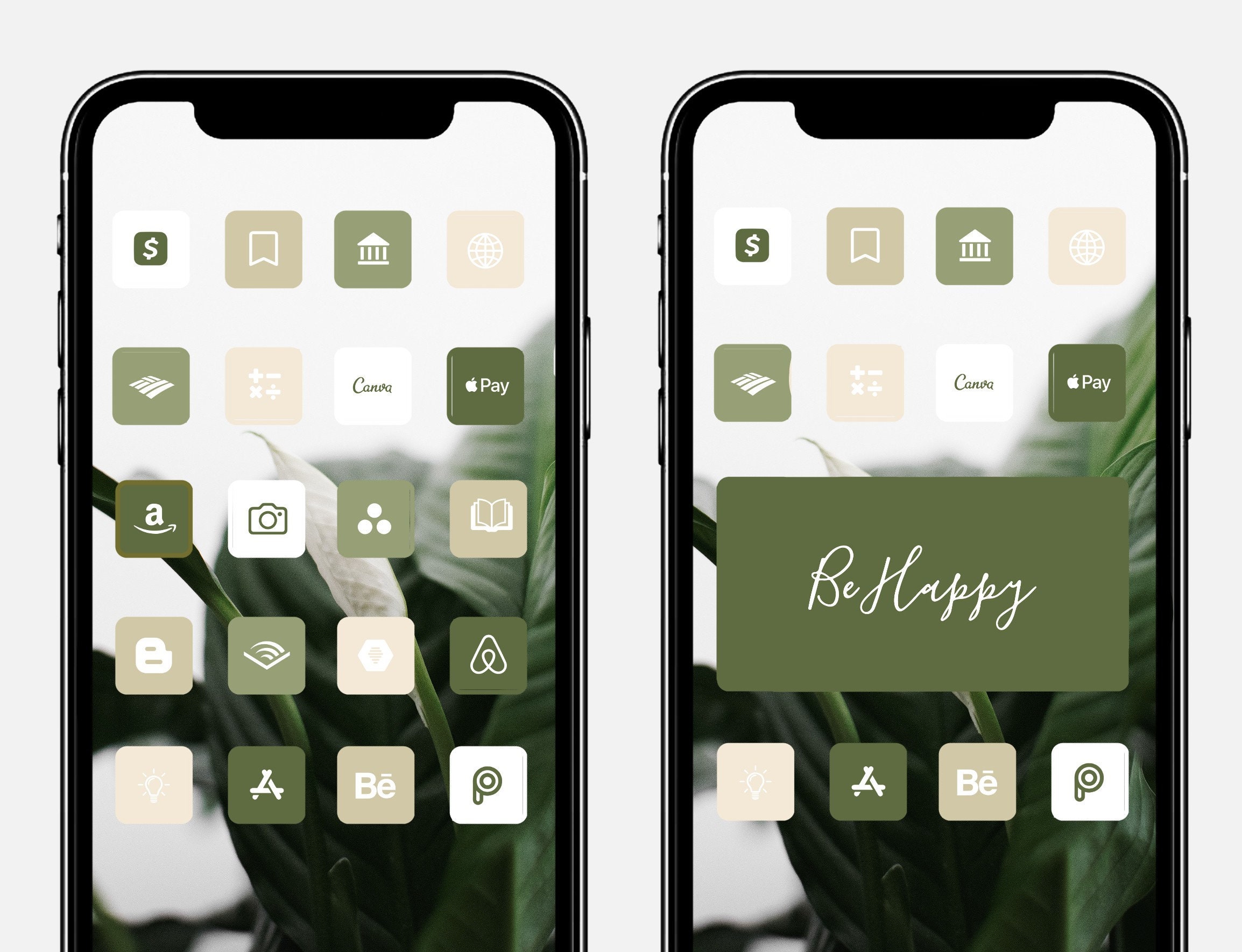 650 App Icon Cover Nature Green Aesthetic HomeScreen | Etsy