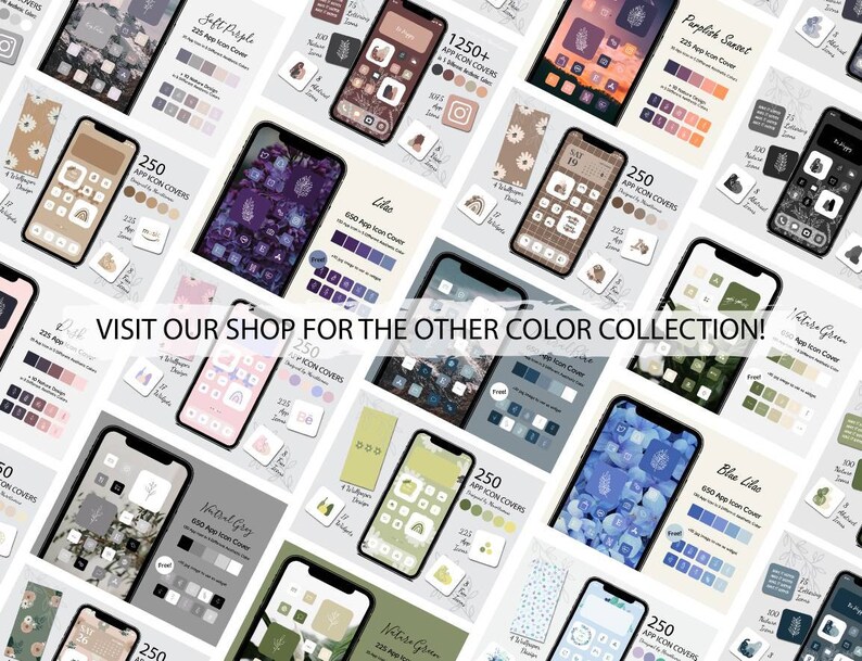 650 App Icon Cover Soft Purple Theme Pack for Iphone - Etsy