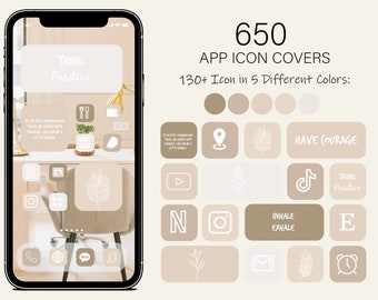650 App Icon Cover Dark Aesthetic Homescreen Design - Etsy