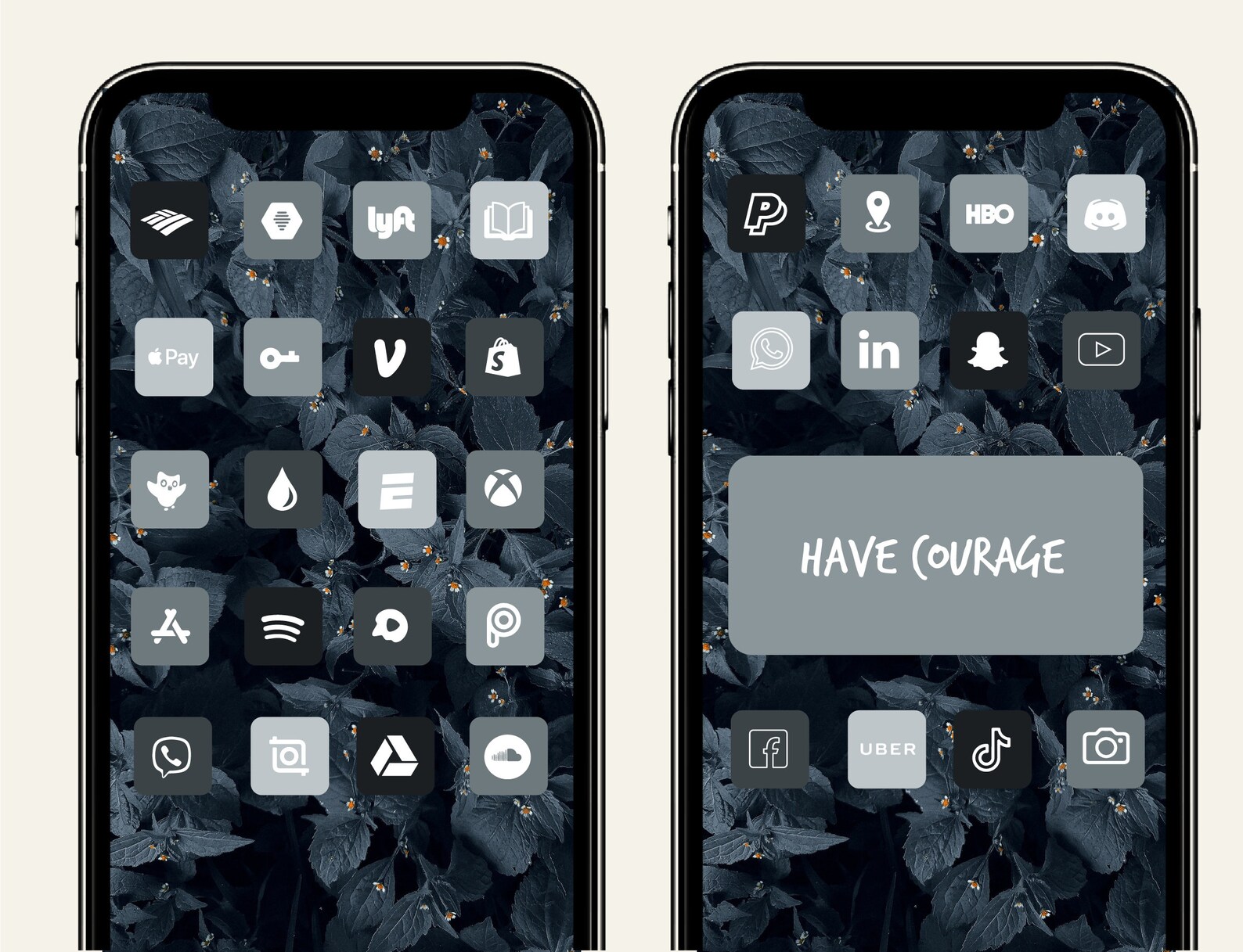 650 App Icon Cover Dark Aesthetic Homescreen Design - Etsy
