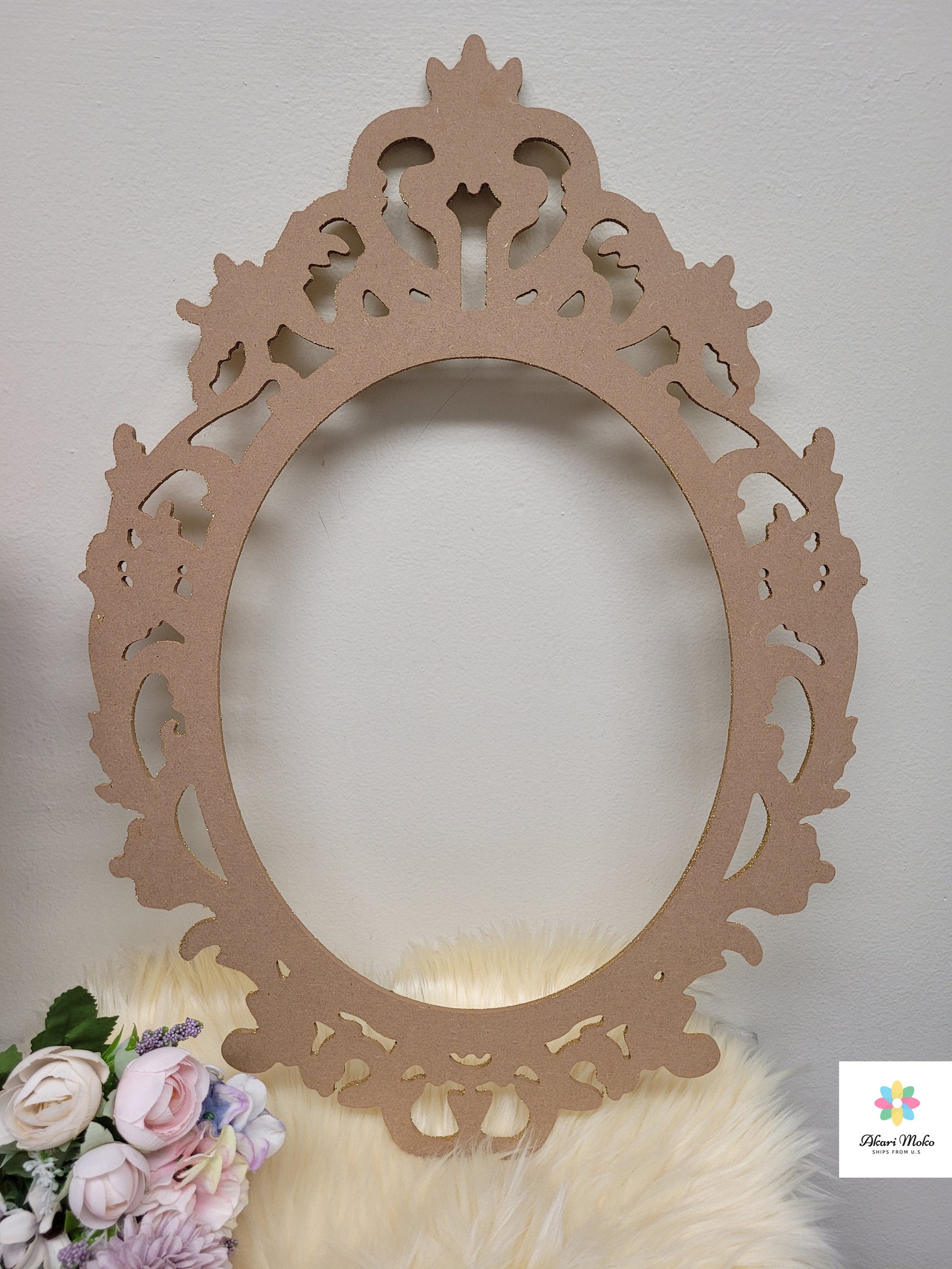 AKARI 12 Glitter Antique Vintage Picture Frame Wood Cut | Etsy