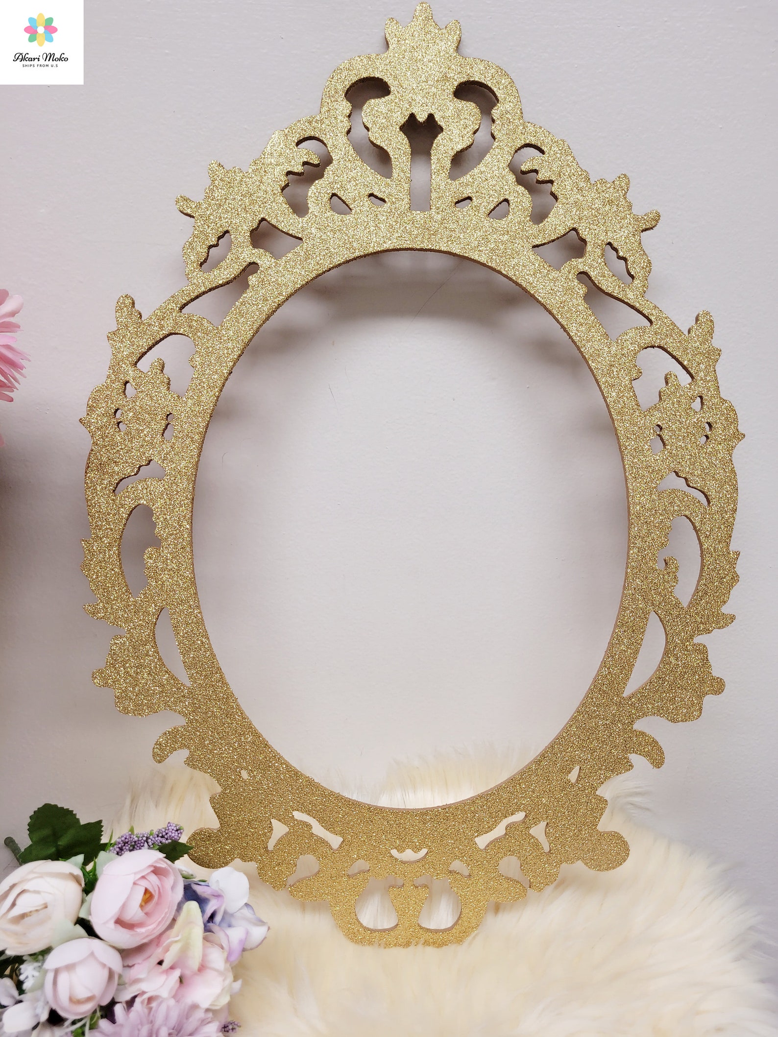 AKARI 12 Glitter Antique Vintage Picture Frame Wood Cut - Etsy