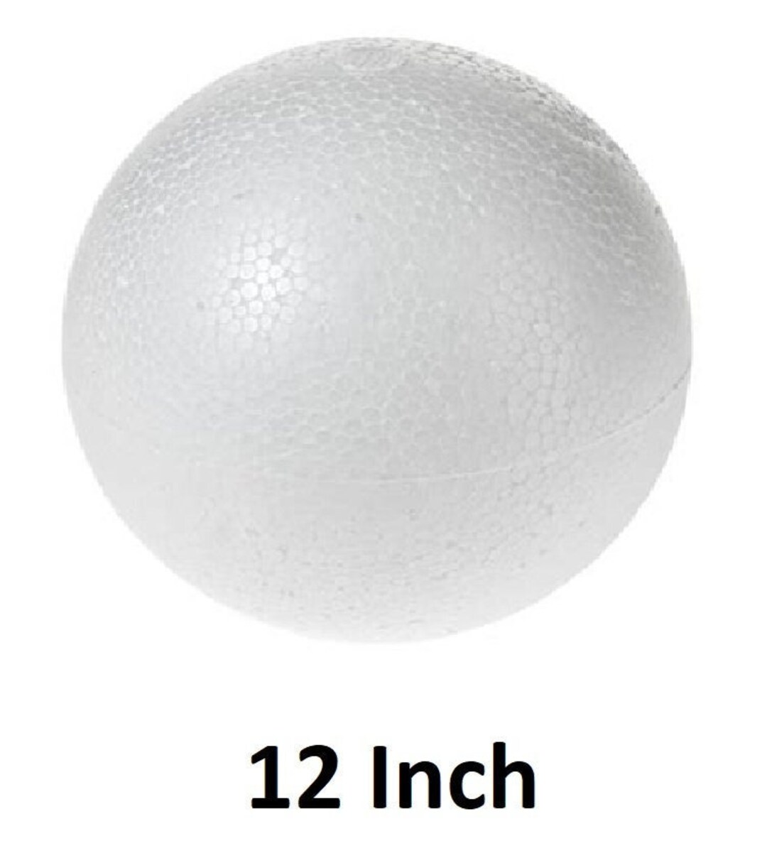 12 Inch Foam Polystyrene Ball Full Ball and Half Ball for Art & Crafts ...