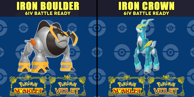 Iron Boulder and Iron Crown Bundle 6IV Battle Ready - Etsy